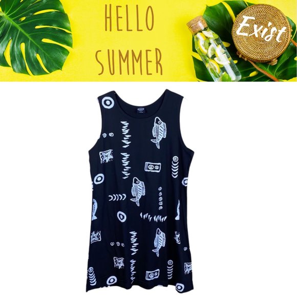 Exist | Dresses | Exist Tropical Fish Print Tank Dress | Poshmark
